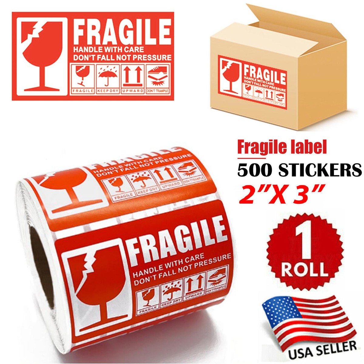 Fragile Box Label