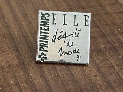 PINS PIN ENAMEL MAGASIN MODE LE PRINTEMPS PRINTEMPS MAGAZINE ELLE 91 ...