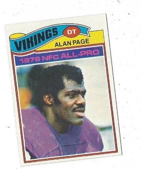 1977 Topps Alan Page Card #245 near mint-mint (see scan) | eBay
