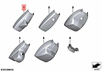 Genuine BMW ROLLS-ROYCE Alpina Set Of Covers Mirror Baseplate ...