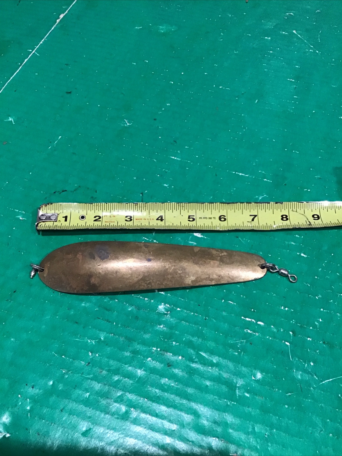 Vintage Gibbs Canoe No 1 Large Spoon Trolling Flasher Brass 7" | eBay
