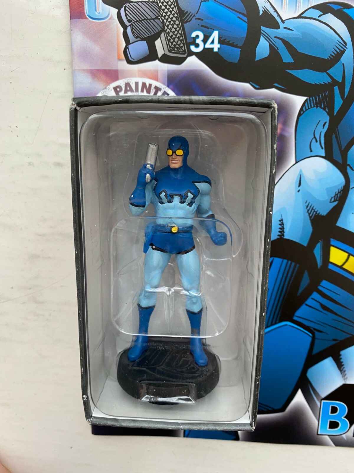 EAGLEMOSS DC COMICS SUPER HERO COLLECTION ISSUE 34 BLUE BEETLE FIGURE ...
