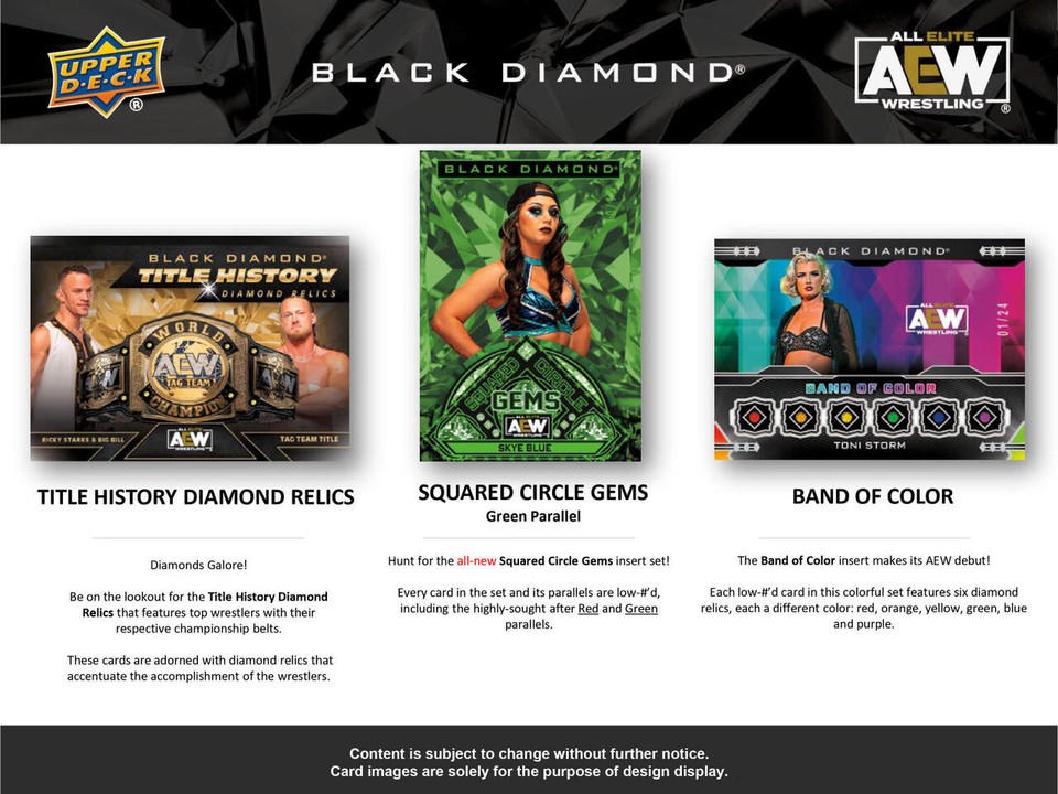 2024 Upper Deck AEW Black Diamond Wrestling Hobby Box | eBay