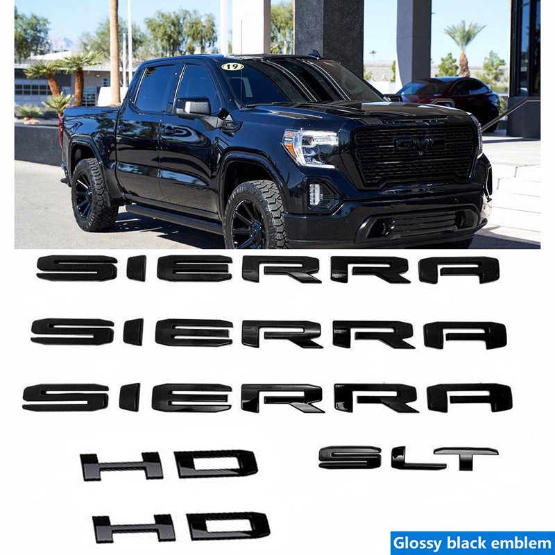 Kit OEM Grille GMC Sierra Emblem SLT badge for 2019+ Sierra 2500HD 3500 ...