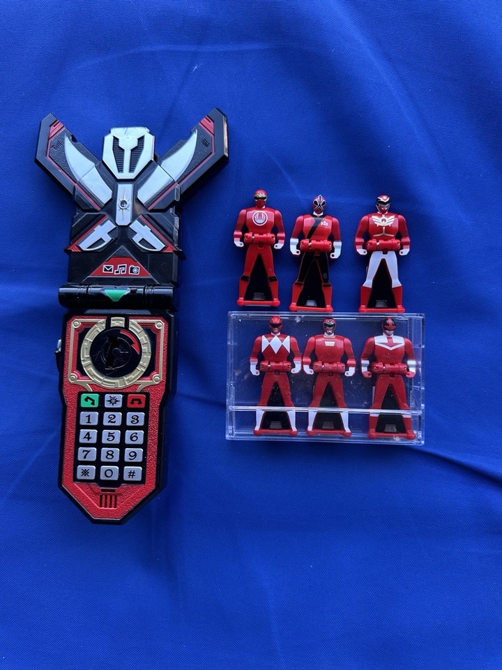 Bandai Power Rangers Super Megaforce Deluxe Legendary Morpher w/6 Rare ...