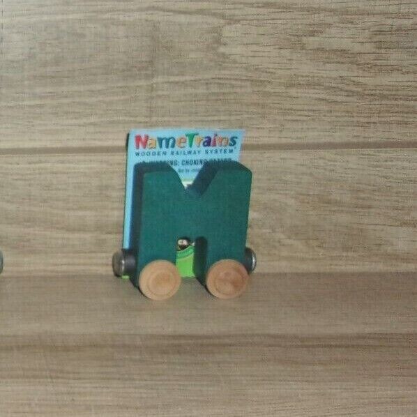 Maple Landmark Woodcraft Name Train Car Letter M (choose color) Fits ...