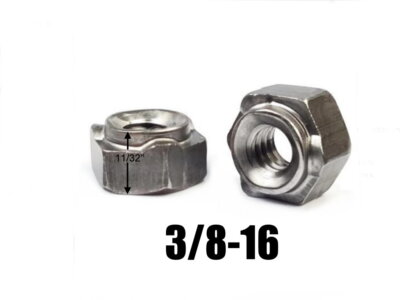 Hex Weld Nuts Steel 3 Projections & Long Pilot 3/8"-16 | eBay