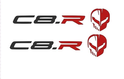 PAIR 2020-23 Corvette Stingray C8.R Jake Racing Decal C8 Z51 Z06 C8R ...