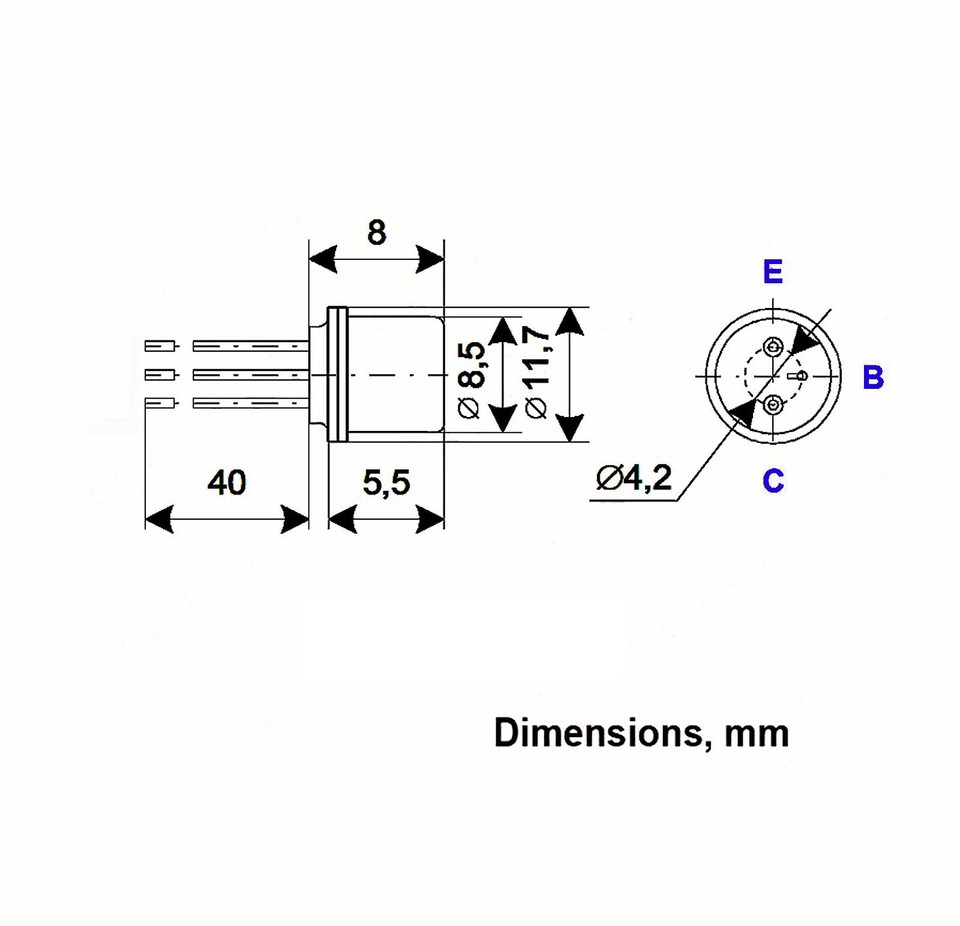 20pcs MP42B Germanium transistor PNP ~AC128 OC75 Tone Bender Fuzz USSR ...