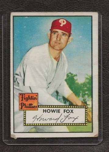 1952 Topps Baseball #209 Howie Fox, Philadelphia Phillies, Good | eBay