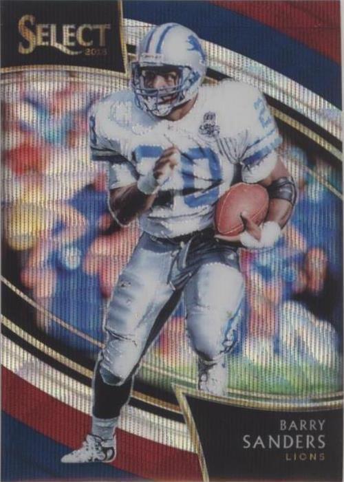 2018 Panini Select - Field Level Barry Sanders #238 Tri-Color Prizm /99 ...