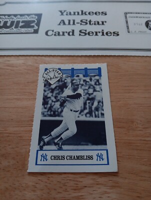 MLB 1992 WIZ Promo NY Yankees All Star Classics Chris Chambliss ...