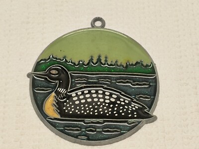 Loon Glitter Sun Catcher Window Art Hanging 3.25" Diameter | eBay