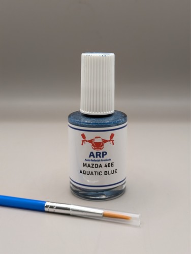 For MAZDA Paint Code 40E AQUATIC BLUE Car Touch up Paint +Fine Tip ...