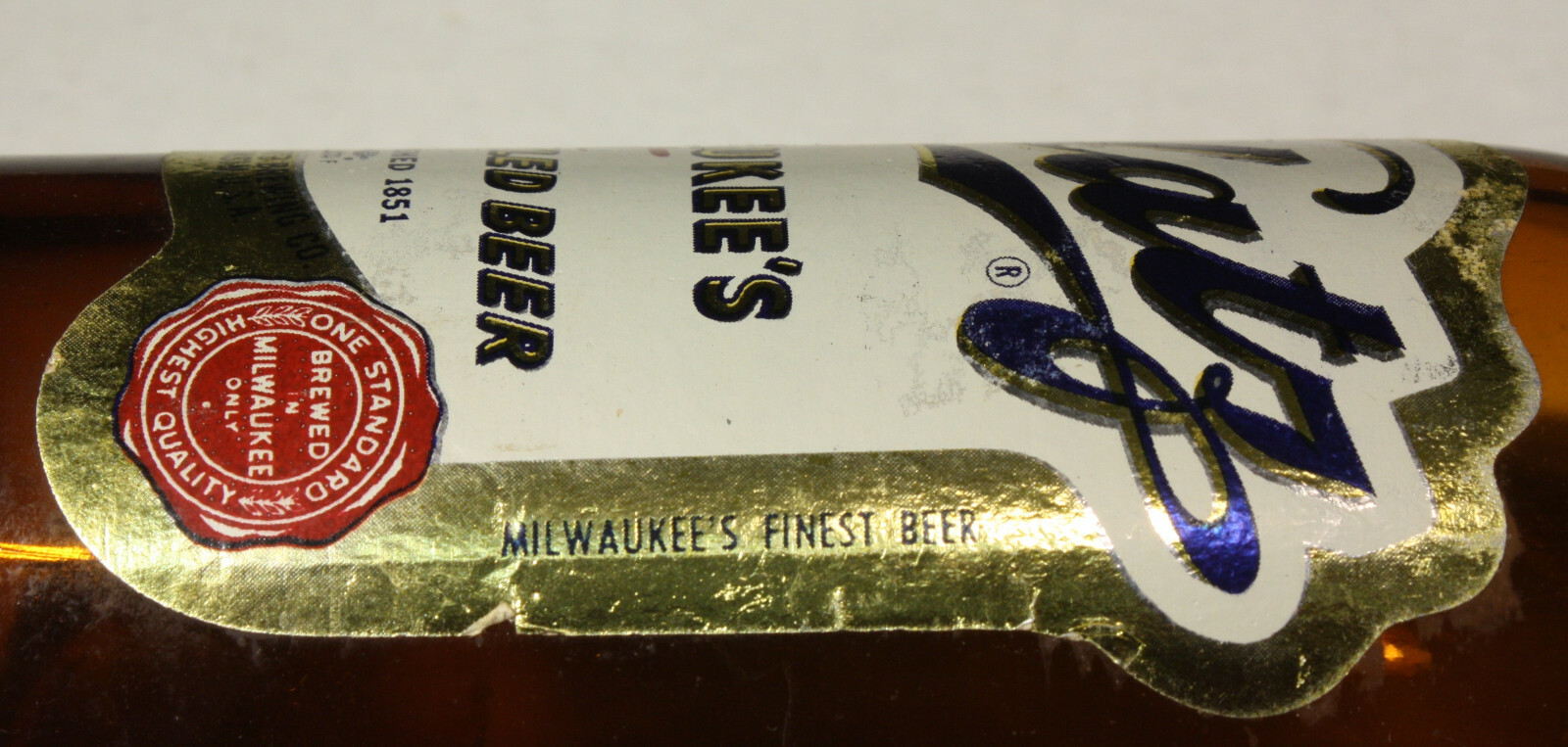 Rare Blatz Shorty Pilsener Foil labeled Beer Bottle Milwaukee’s First ...