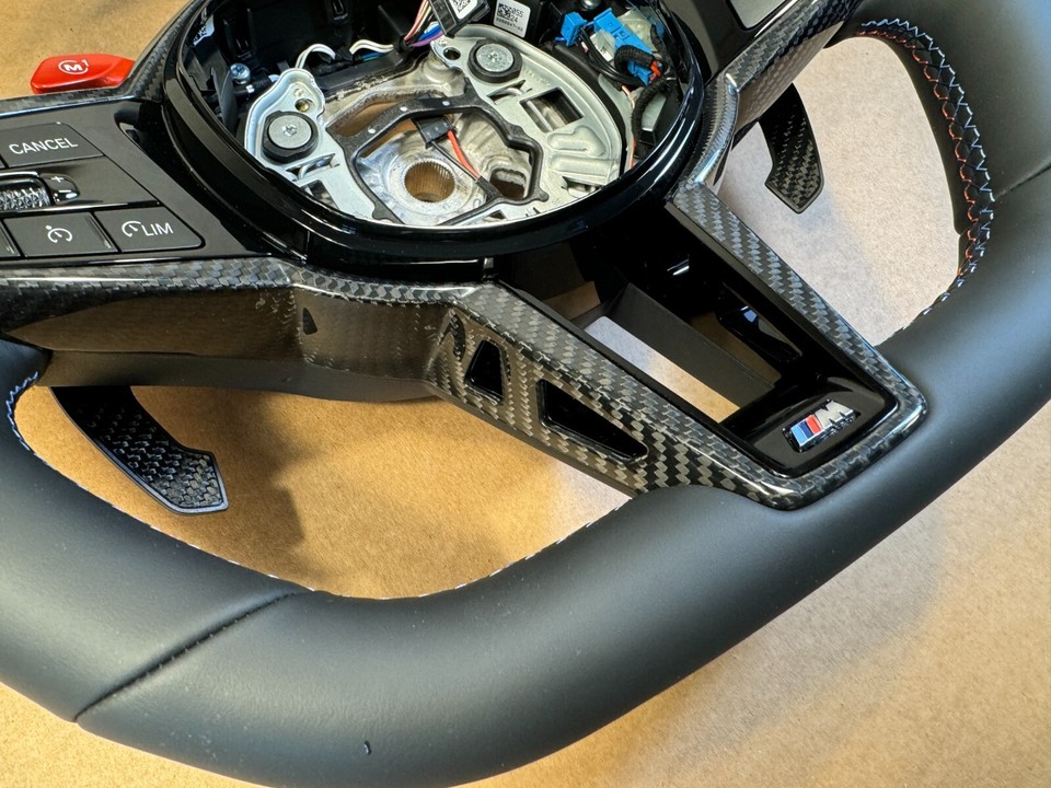 BMW M2 G87 M3 G80 G20 G21 M4 G82 M Steering Wheel Carbon VIBRO | eBay