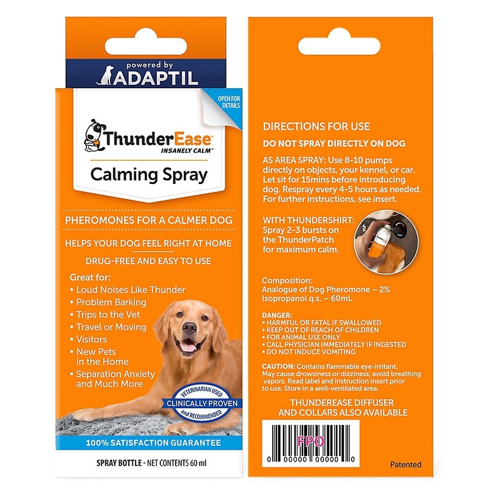 Calming spray- ThunderEase Adaptil Calming Spray for Dogs 60 ml #1110 ...