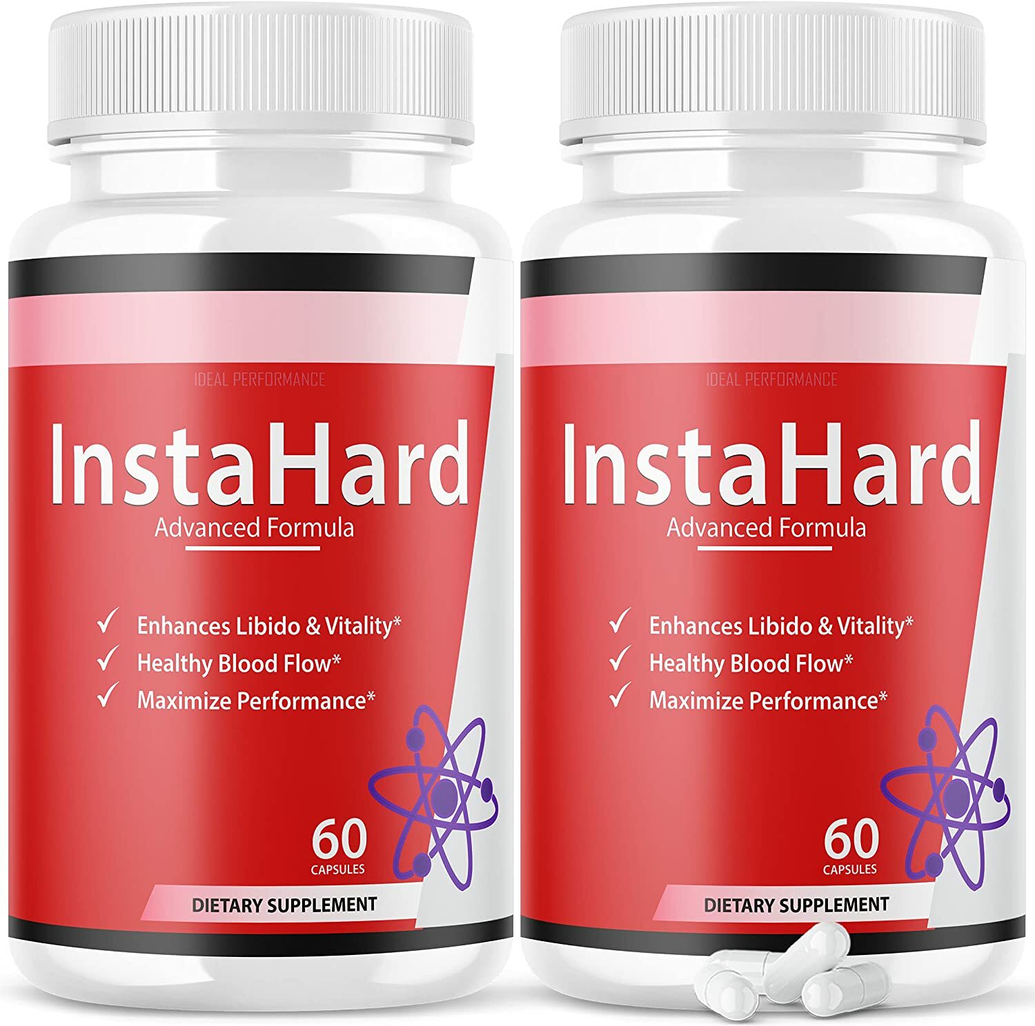 Instahard for Men Pills Insta Hard Formula Supplement 120 Capsules (2 ...