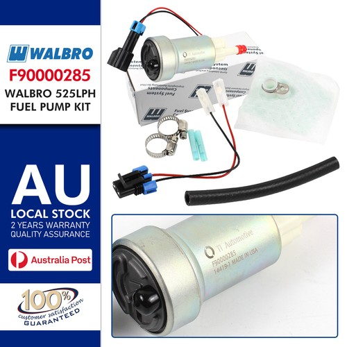 OEM Walbro 525LPH In-line External Fuel Pump Hose Adaptors Fitting Kit ...