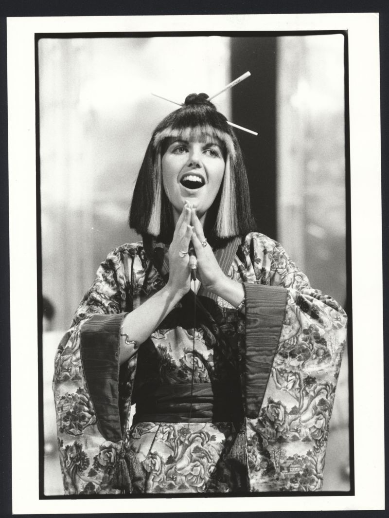 1990 ANEKA on BBC Top of the Pops Vintage Original Photo MARY SANDEMAN ...