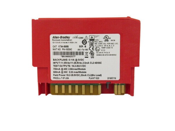 Allen Bradley 1734-IB8S Point Guard Digital I/O Safety Module for sale ...