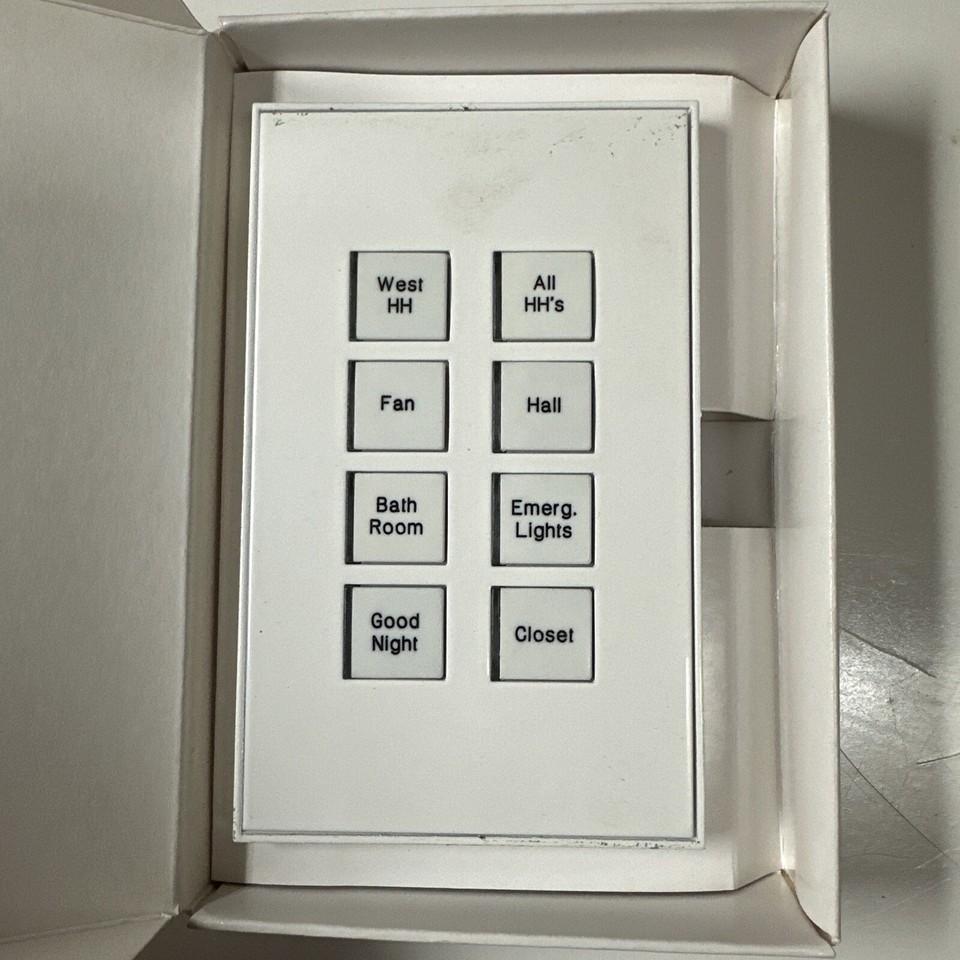 Vantage Keypad Station KS14TS Controls Vision System 8-Button AWYG ...