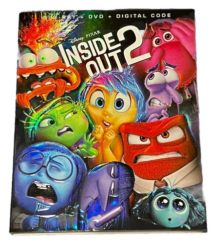 NEW AND SEALED “Inside Out 2” with Slipcover [Blu-ray + DVD + Digital ...