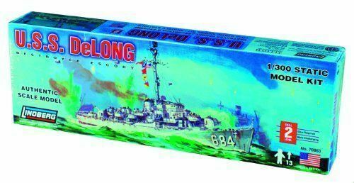 Lindberg LND 1/300 USS DeLong Destroyer ESCORT Plastic Model Kit 70863 ...