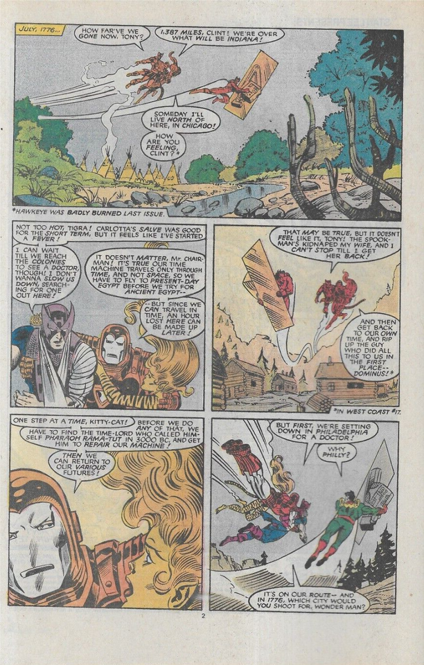 Avengers Comic 20 West Coast Copper Age First Print 1987 Steve ...