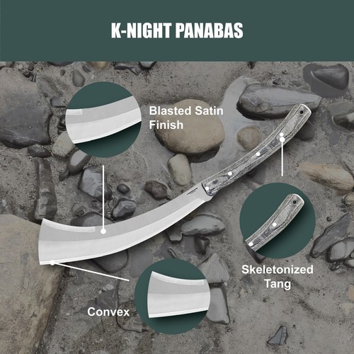 Condor K-Night Panabas 14.25" Full Tang Satin 1075HC Steel Blade ...
