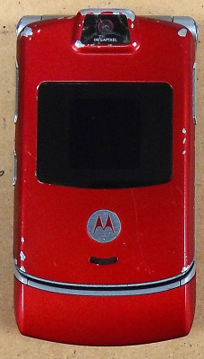 Motorola RAZR V3m - Fire Red ( Sprint ) Flip Phone - Very Rare Color ...