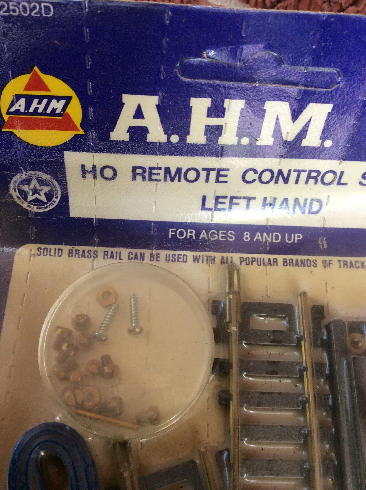 NOS AHM HO Scale Left Hand Remote Control Switch Track #2502 (1 piece ...