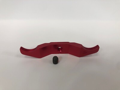 New Aluminum, vibrant red, 1911 gull wing slide racker with set screw ...