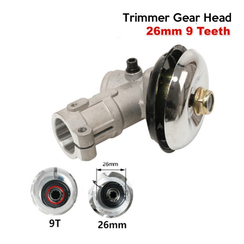 26 mm 9-Tooth Mower Working Head Round Rod Trimmer Replaced Gearheads ...