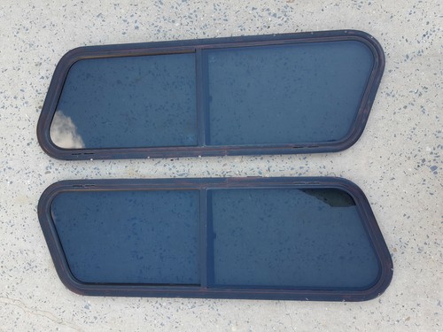 Ute Canopy sliding side Windows , Make unknown, dimensions in pictures ...