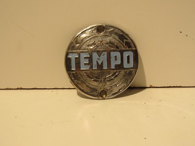 Tempo Appliance badge Metal Blue Lettering | eBay