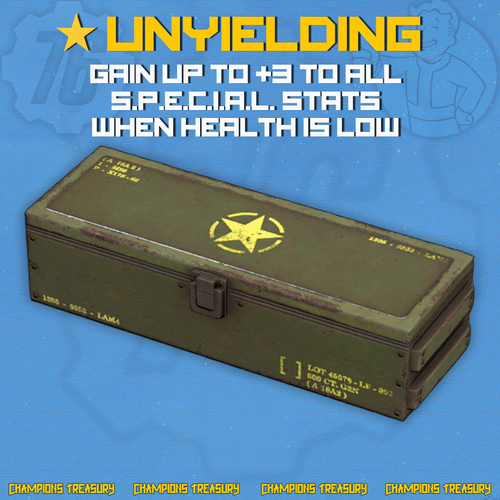 FALLOUT 76 [PC] ⭐ Unyielding Legendary Armor Mod Box HOT | eBay