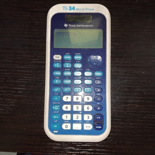 Texas Instruments TI-34 MultiView Scientific Calculator - Blue/White | eBay