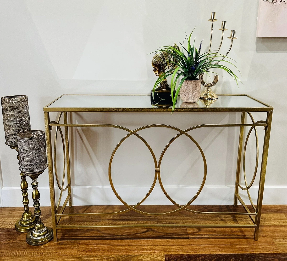 Brushed Gold Sofa Table | Cabinets Matttroy