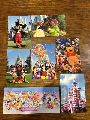 Vintage Disney Post Cards Lot 7 Walt Disney World | eBay
