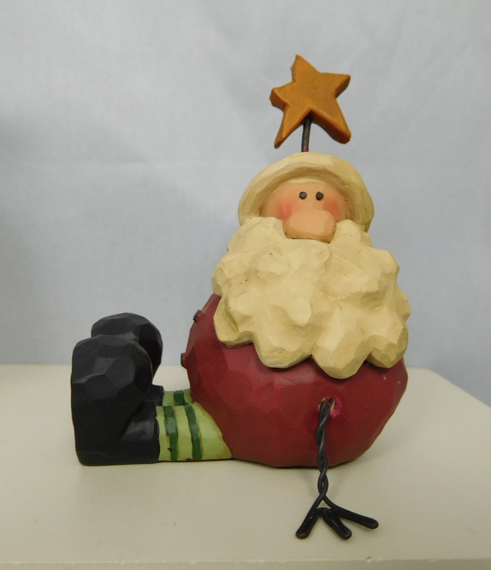 Set of 3 small different Santa figurines - New by Blossom Bucket ...