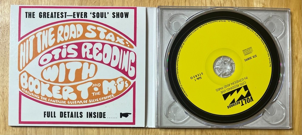 Otis Redding Live In London And Paris CD 2008 Remaster US Pressing NM ...