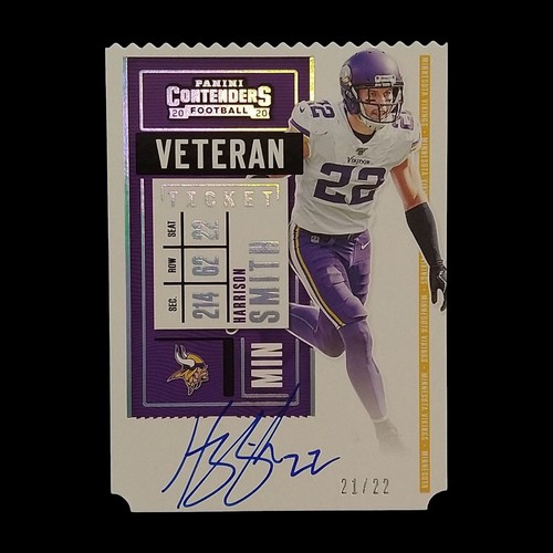 2020 Panini Contenders Harrison Smith Veteran Ticket Auto /22 Autograph ...