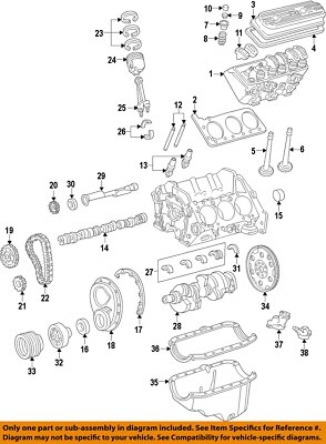 GM OEM 05-07 Astro Engine Engine Parts-Timing Cover 93445880 | eBay