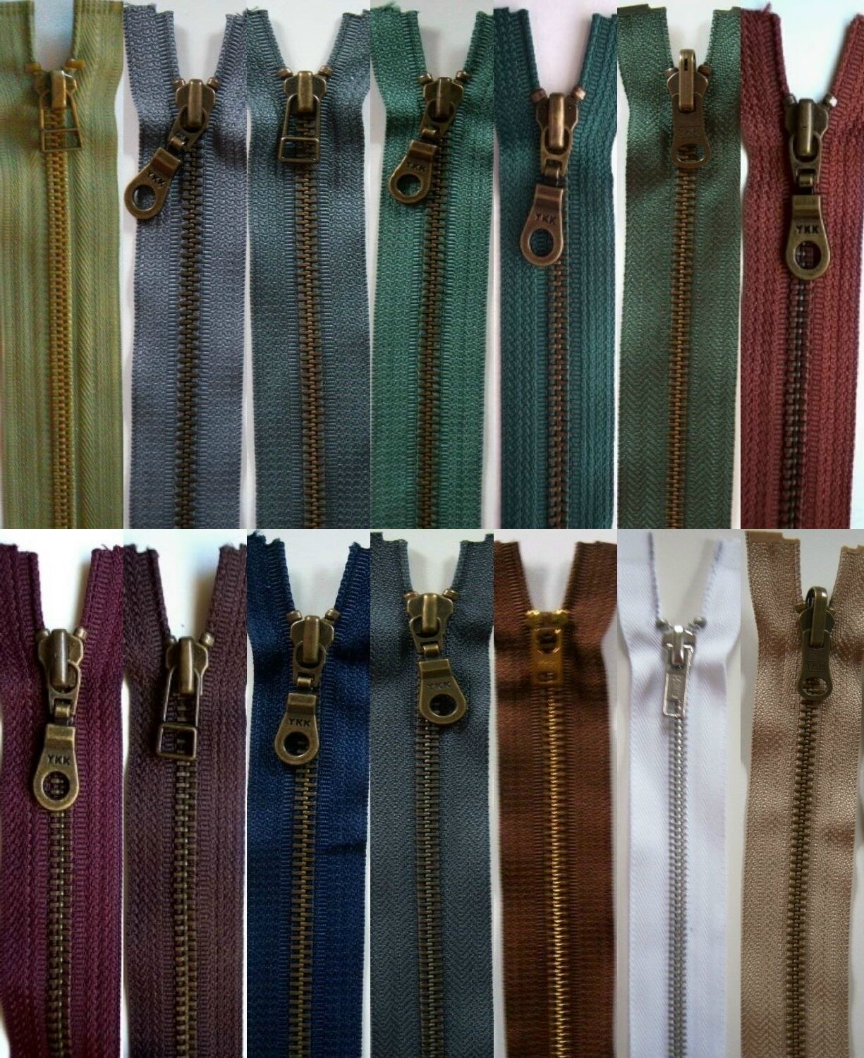 YKK or Dulon 24" or 24 1/2" Metal Separating Zippers Made in USA ...