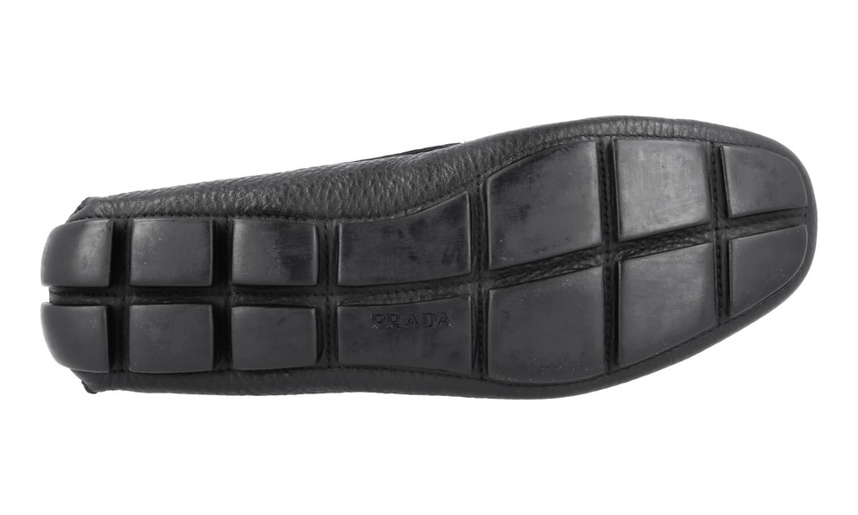LUXURY PRADA DRIVER DRIVING SHOES 2DD001 BLACK LEATHER NEW US 8 EU 41 ...