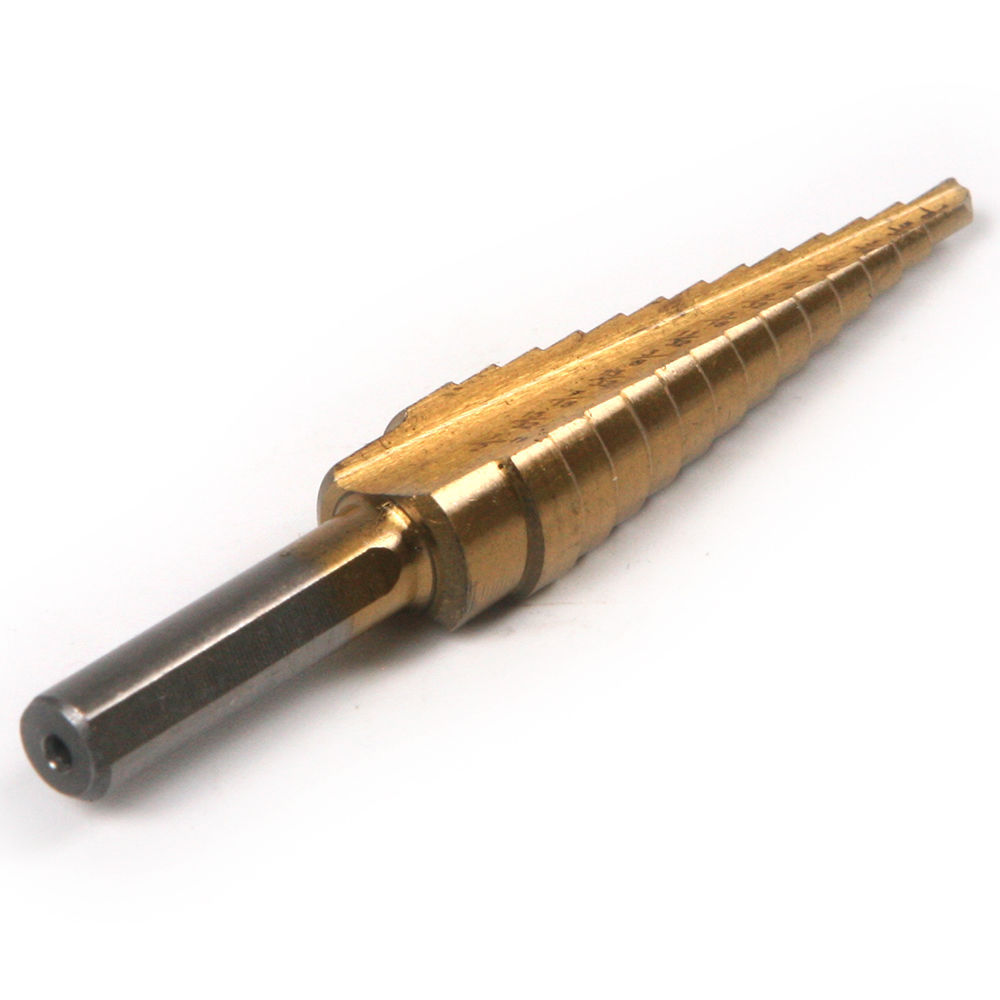 1/8"-1/2" inch Titanium Step Drill Bit Reamer 13 Steps | eBay