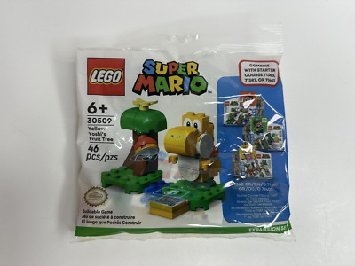 LEGO Super Mario: Yellow Yoshi's Fruit Tree Expansion Set (30509 ...
