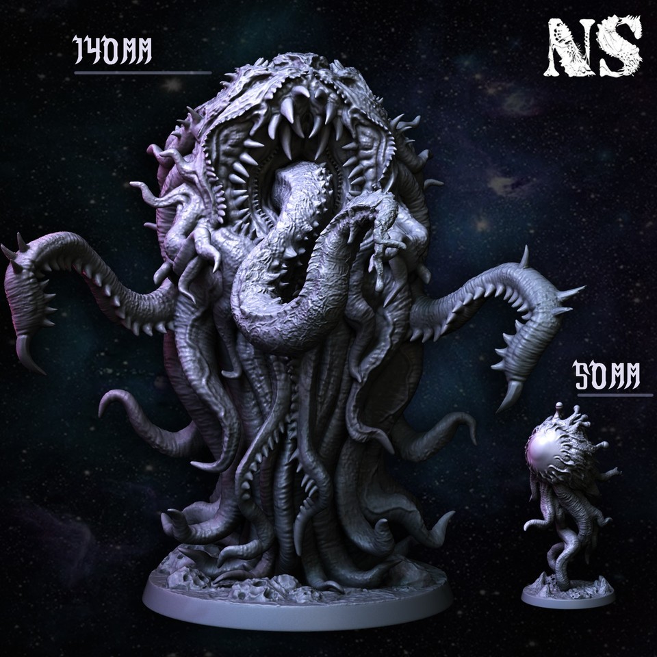 'Azathoth, The Sleeping Chaos' Lovecraft Miniature for TTRPG and ...