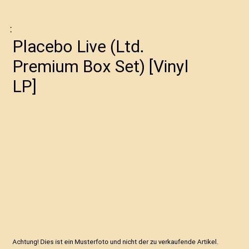 Placebo Live (Ltd. Premium Box Set) [Vinyl LP] | eBay